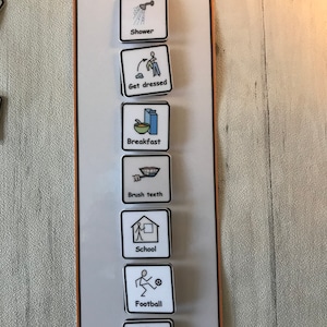 Small Daily Schedule Chart Visual Support Visual Aid for | Etsy
