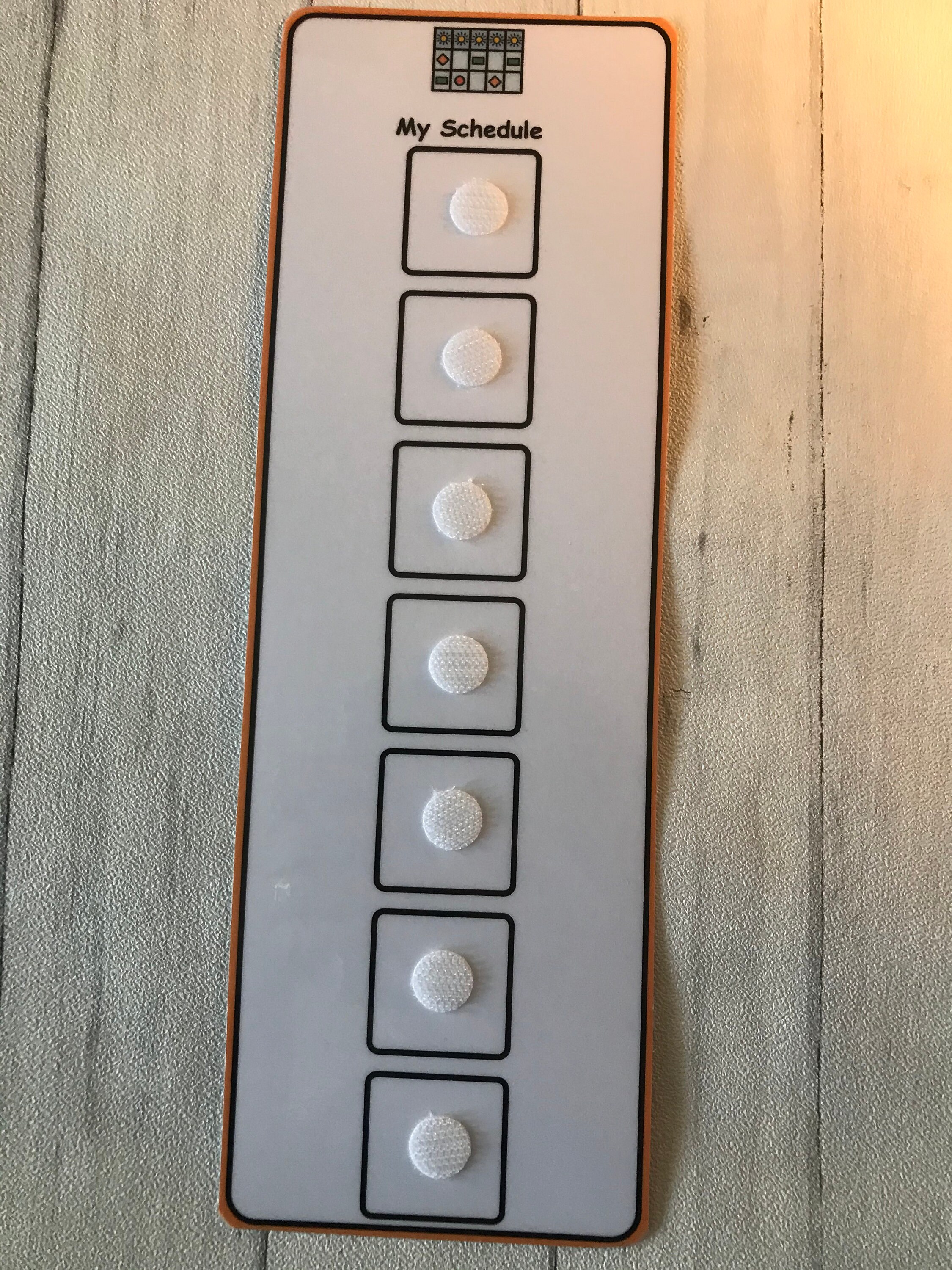 Small Daily Schedule Chart Visual Support Visual Aid for - Etsy