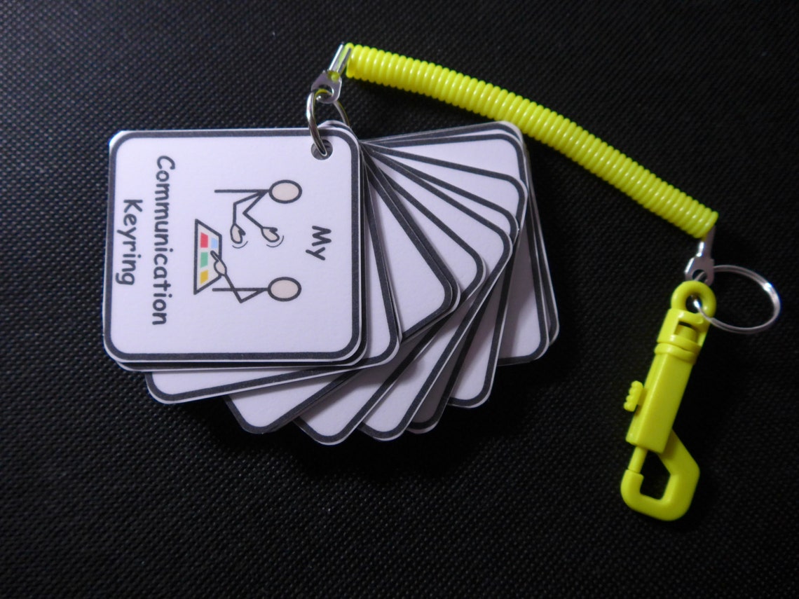 My Communication Keyring Visual Support Visual Aid for - Etsy UK