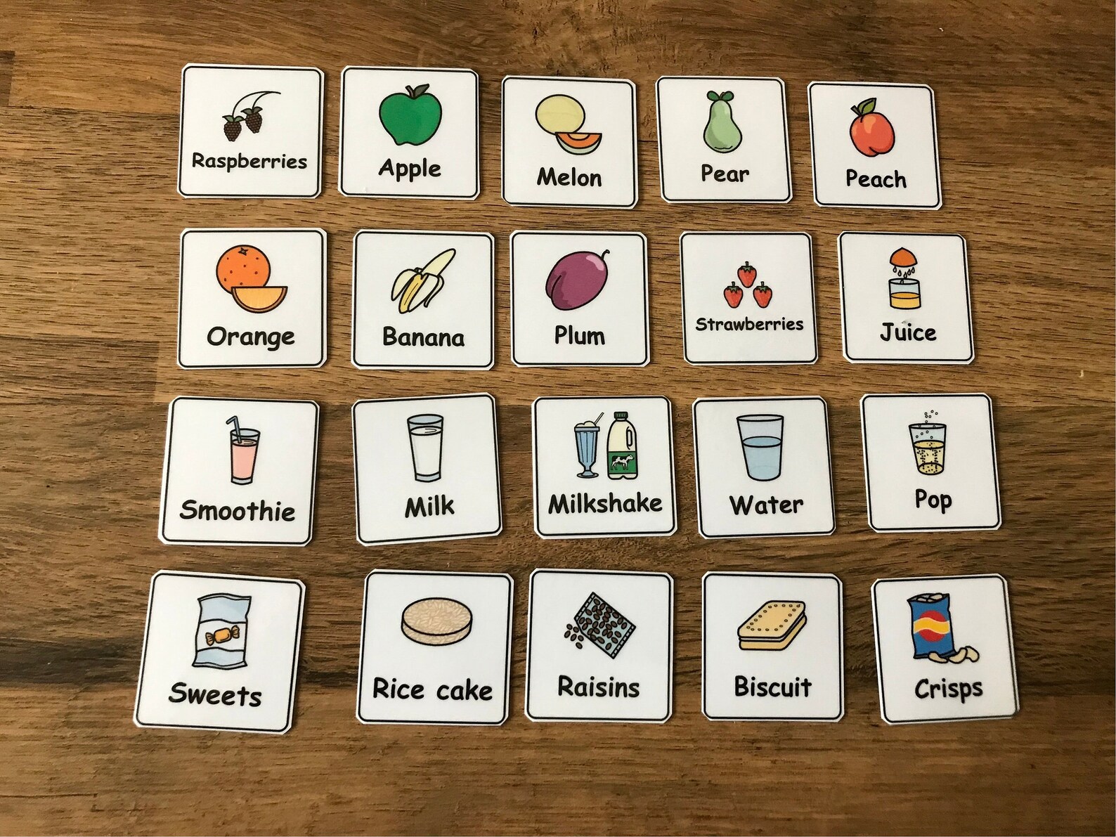 Meal Planner Visual Choice Board & 105 Food Symbols Children Autism ...