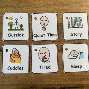 My Communication Keyring Visual Support Visual Aid for Asd/adhd/add ...