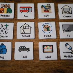 My Schedule Today Routine Planner & 72 Symbols Children Autism Visual ...