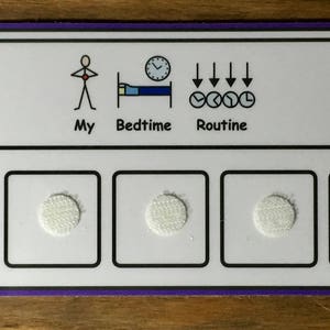 Small My Bedtime Routine Chart Visual Support Visual Aid for | Etsy UK