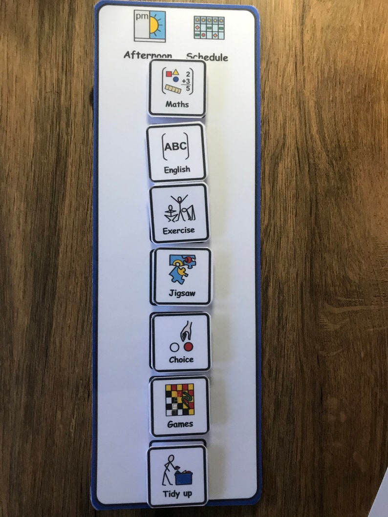 Small Morning & Afternoon Schedule Charts Visual Aids Home | Etsy Ireland