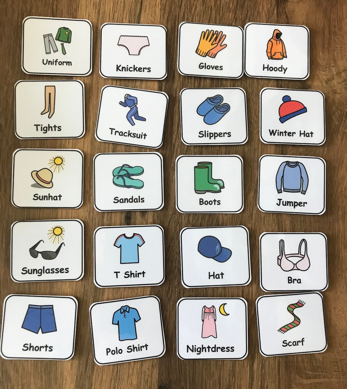 My Getting Dressed Chart Visual Support Visual Aid for - Etsy