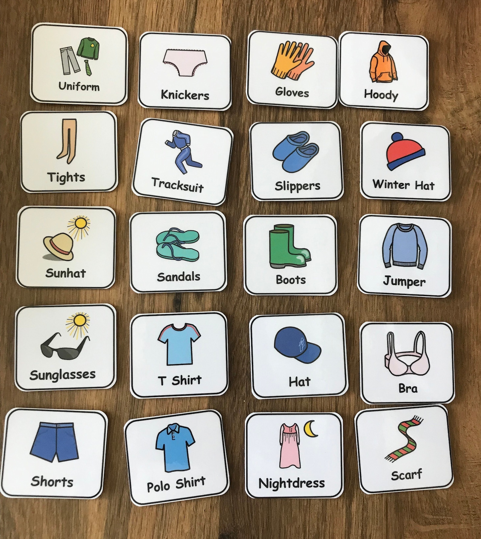 My Getting Dressed Chart Visual Support Visual Aid for | Etsy