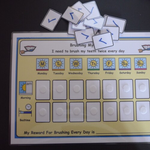 Brushing My Teeth Reward Chart for SEN/ Visual - Etsy