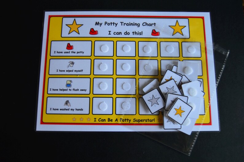 Stars Potty Training Reward Chart - Ideal for Pre-schoolers - Etsy UK