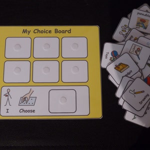 My Choice Board Communication Visual Support Visual Aid for Asd/adhd ...