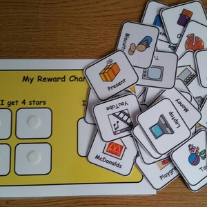 A5 Reward Chart for SEN/ Visual Learners/autism/adhd/add/pre-school and ...