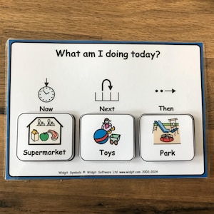 Now/next/then Sequencing Board & 60 Symbols Visual Aid for Asd/adhd ...