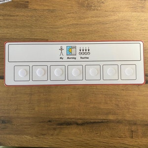 Small My Morning Routine Chart Visual Support Visual Aid for Asd/adhd ...