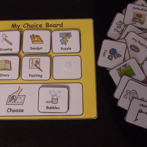 My Choice Board Communication Visual Support Visual Aid for - Etsy