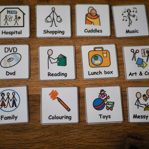 My Schedule Today Routine Planner & 72 Symbols Children Autism Visual ...