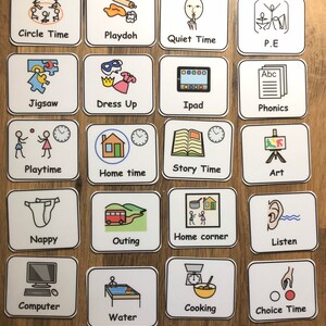 Schedule Chart and 40 larger Symbols for a | Etsy UK