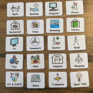 Now/next/then Sequencing Board & 60 Symbols Visual Aid for Asd/adhd ...