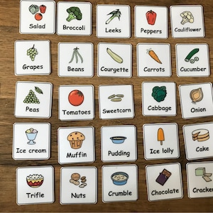 Meal Planner Visual Choice Board & 105 Food Symbols Children Autism ...