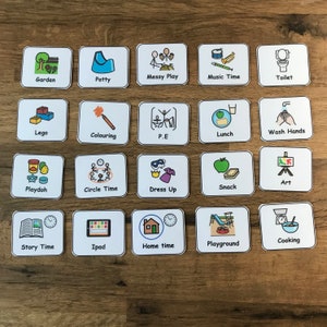Schedule Chart and 40 larger Symbols for a Nursery/playgroup/pre School ...