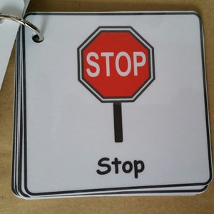 Communication Keyring- Out & About Symbols- Visual Support Visual Aid ...