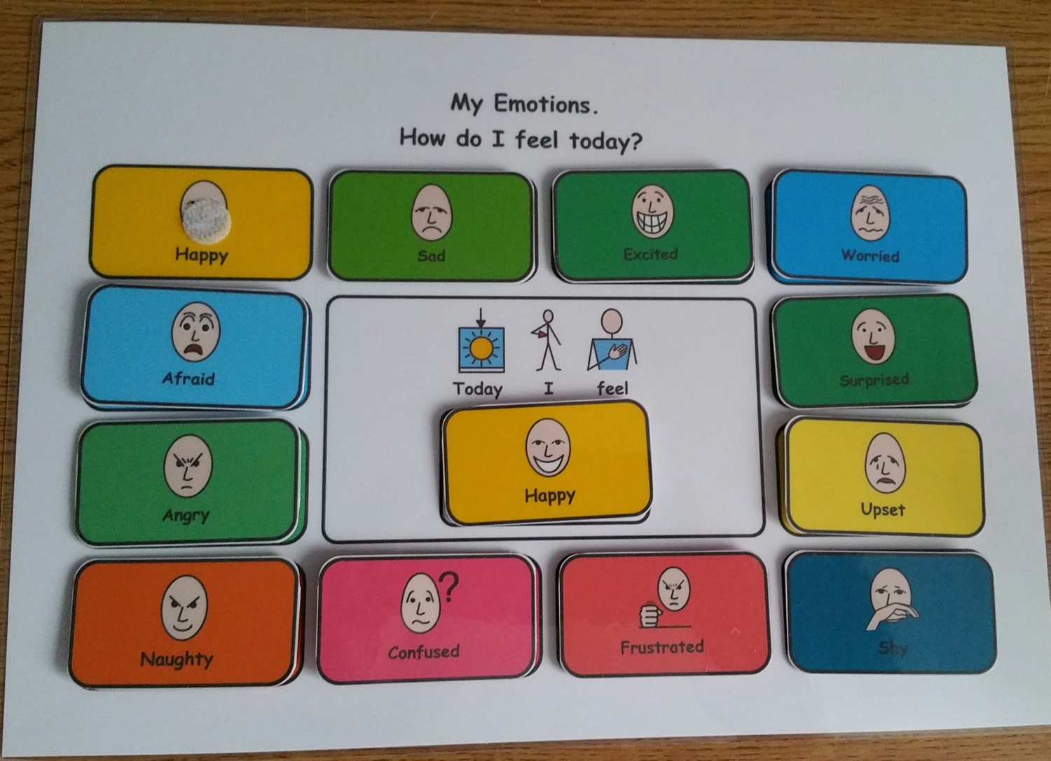 My Emotions How I Feel Chart for SEN/ Visual - Etsy UK