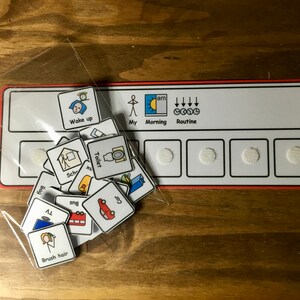 Small My Morning Routine Chart Visual Support Visual Aid for - Etsy