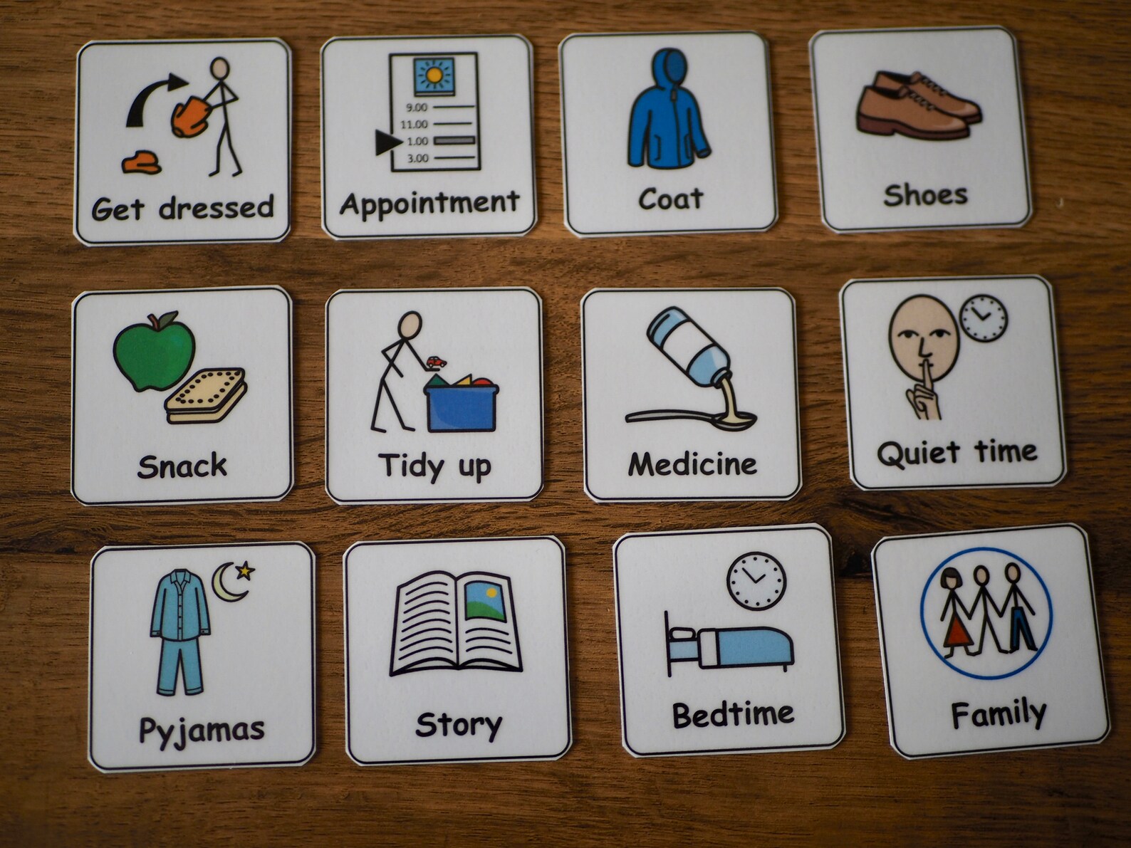 Now Next Pre School Sequencing Keyring & 48 Symbols Visual Aid for ...