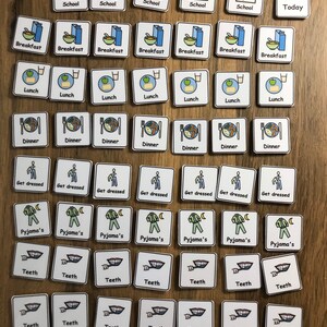 Weekly Schedule Planner Routine Daily Visual Timetable Visual Aid for ...