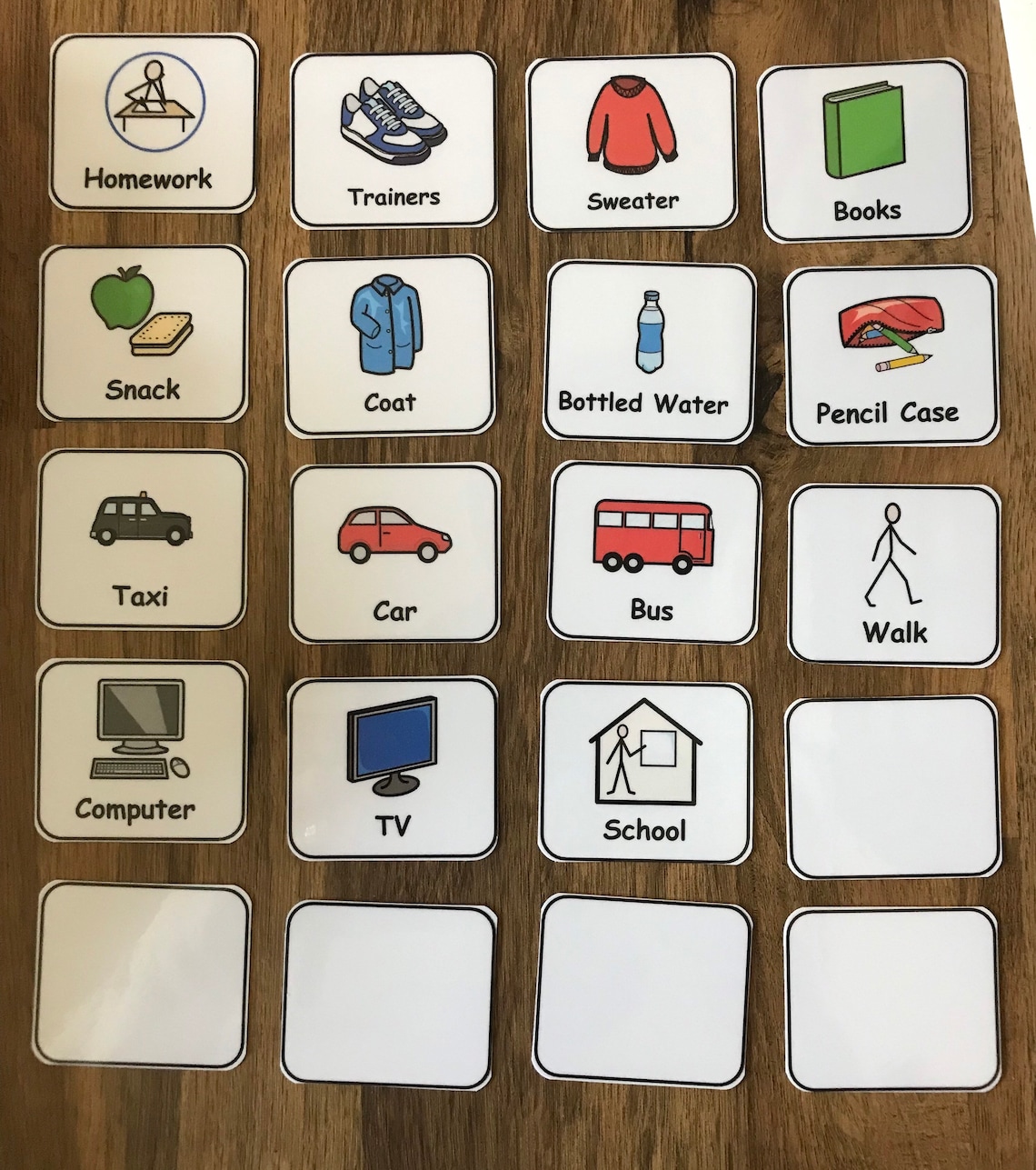 My School Morning Routine Chart Visual Support Visual Aid for Asd/adhd ...