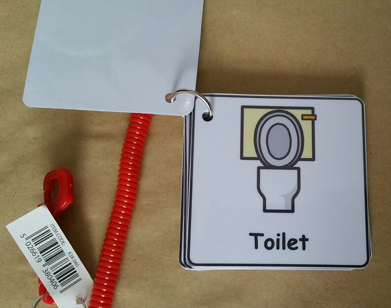 Communication Keyring Out & About Symbols Visual Support - Etsy