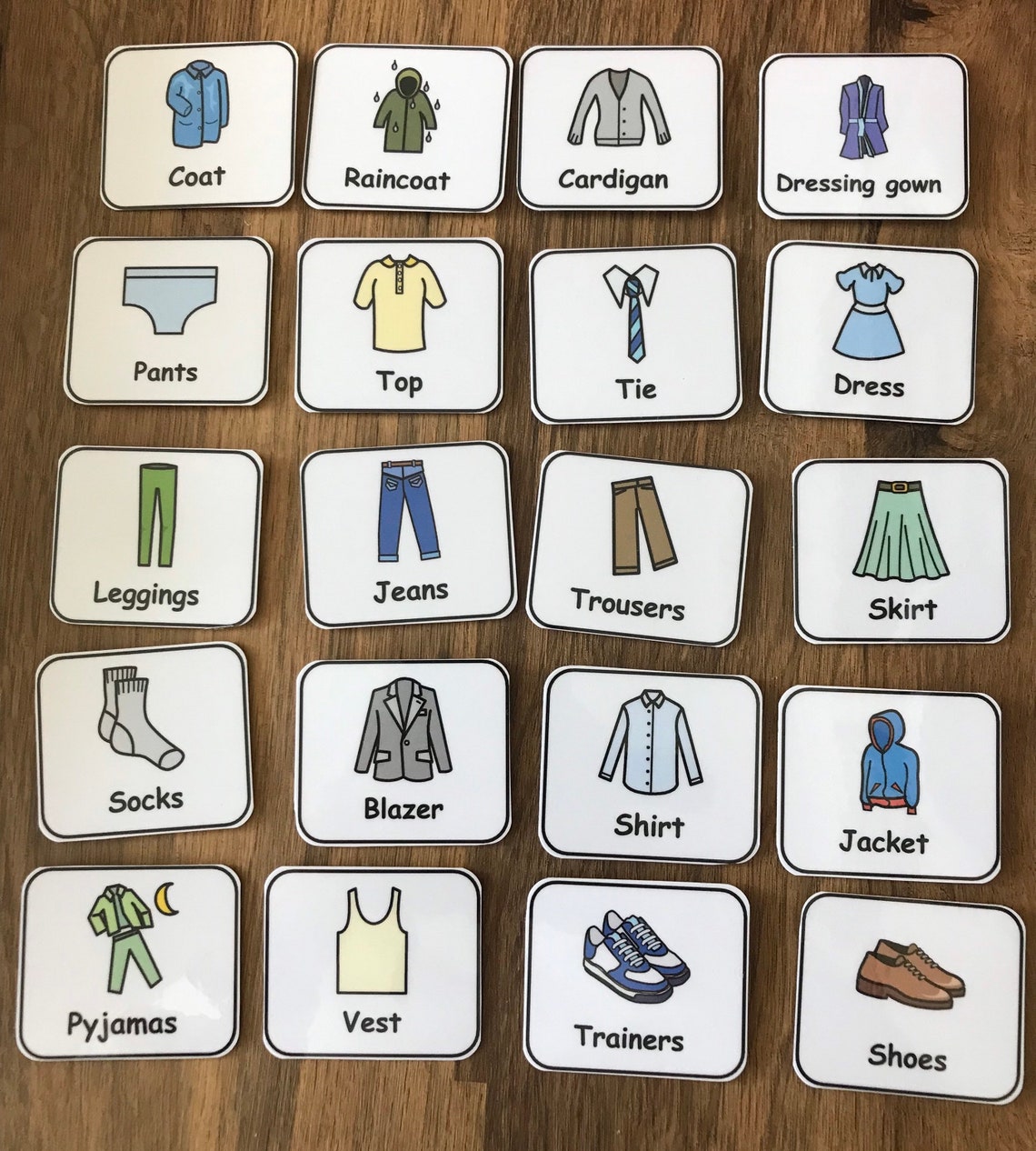 My Getting Dressed Chart Visual Support Visual Aid for | Etsy