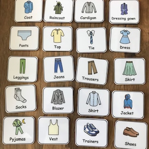 My Getting Dressed Chart Visual Support Visual Aid for Asd/adhd/add ...