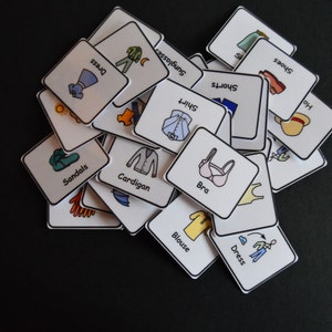 My Getting Dressed Chart Visual Support Visual Aid for | Etsy