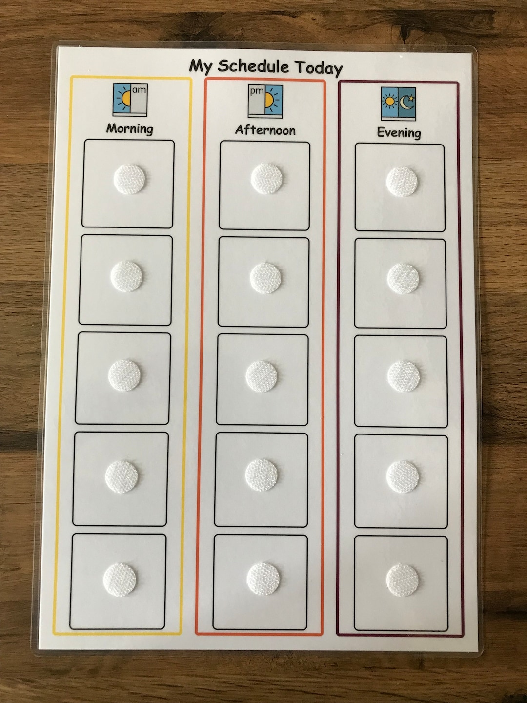 My Schedule Today Routine Planner & 72 Symbols Children Autism Visual ...