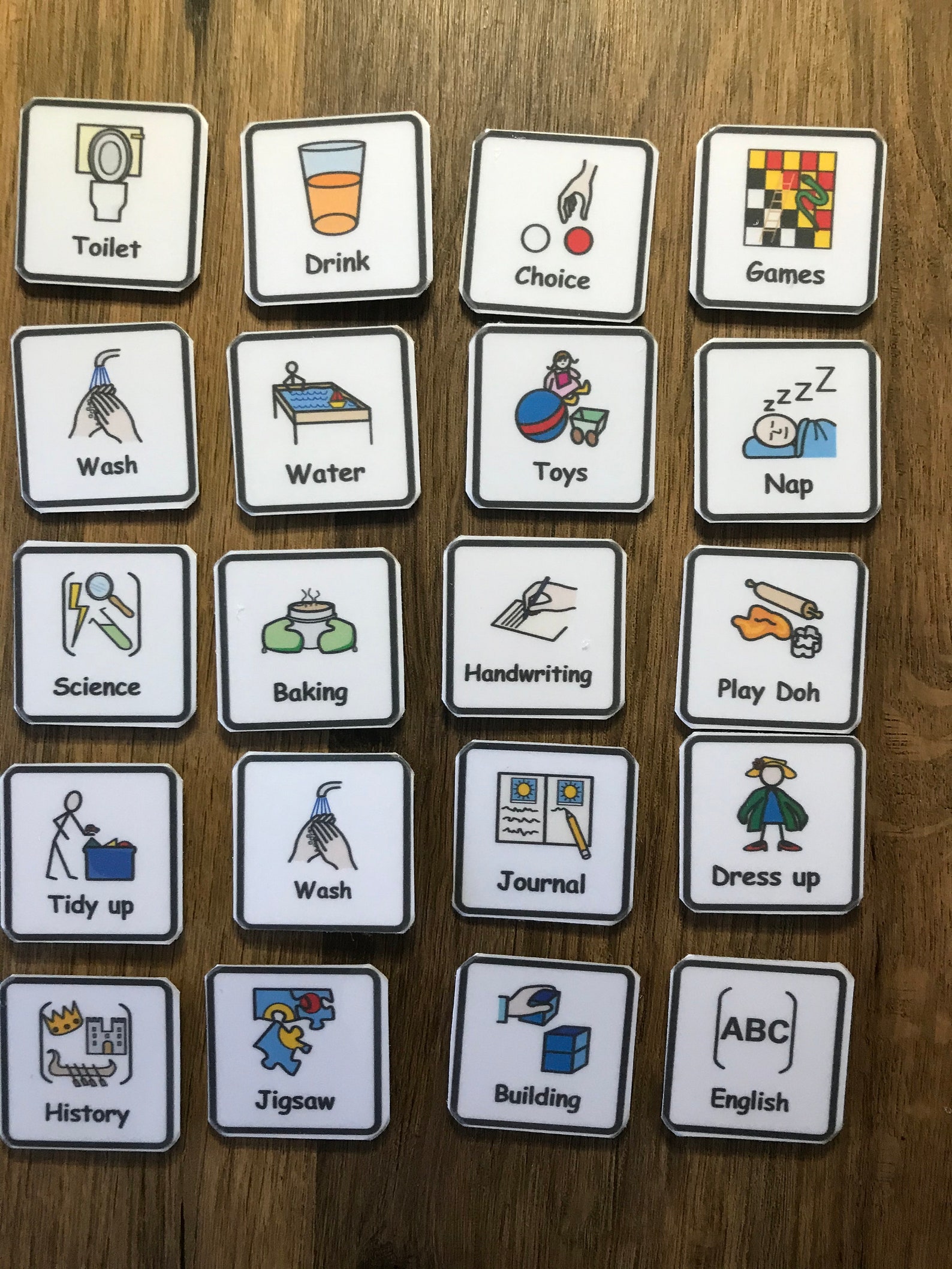 Small Morning & Afternoon Schedule Charts Visual Aids Home - Etsy