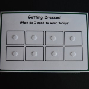 My Getting Dressed Chart Visual Support Visual Aid for Asd/adhd/add ...