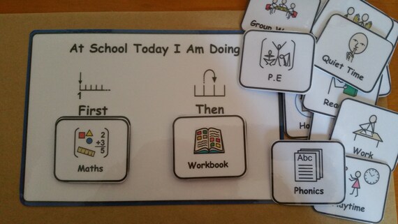 First/then Sequencing Visual Support Visual Aid for | Etsy