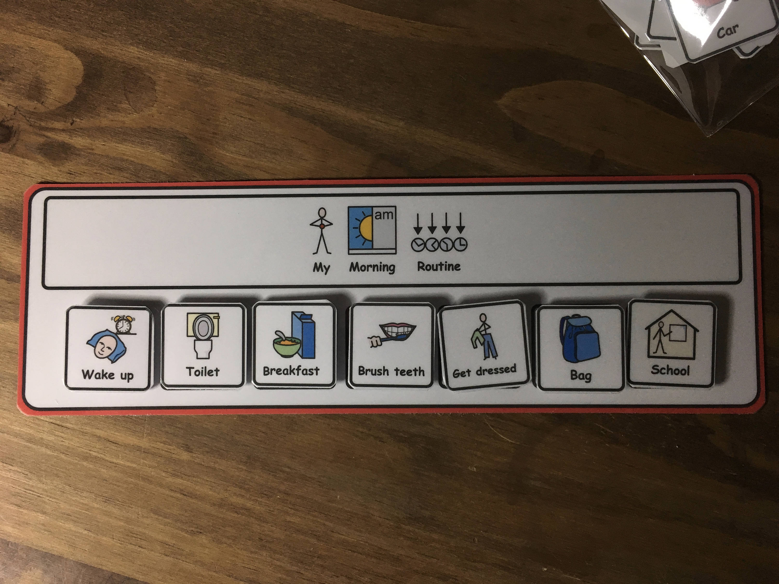 Small My Morning Routine Chart Visual Support Visual Aid for - Etsy