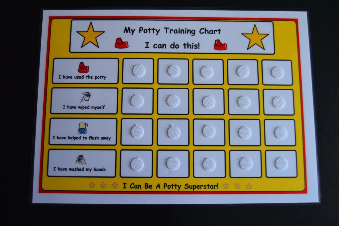 Stars Potty Training Reward Chart - Ideal for Pre-schoolers - Etsy UK