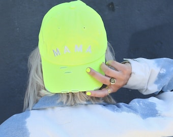 Neon Green Hat - Etsy