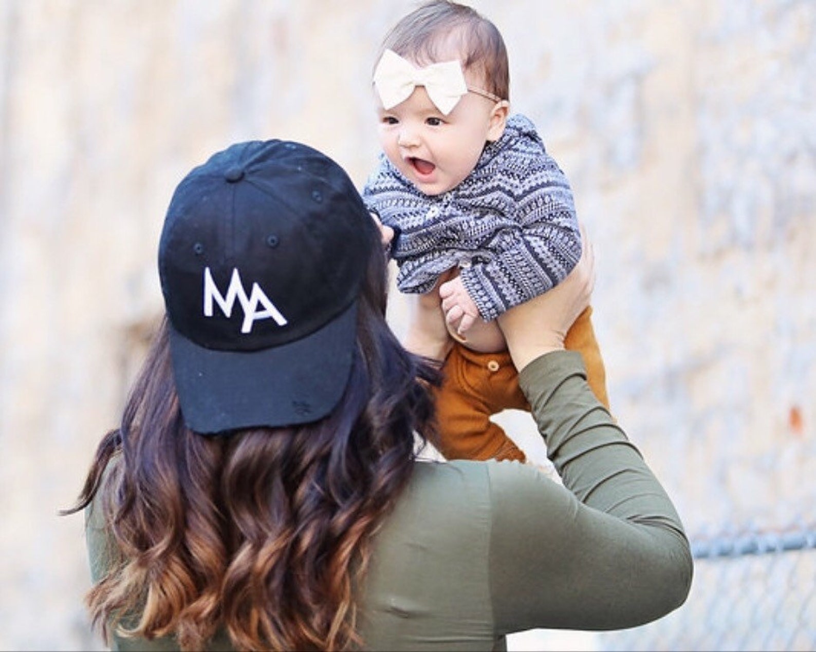 Distressed MA Baseball Hat Mom Hat Mama Hat Mom Baseball - Etsy