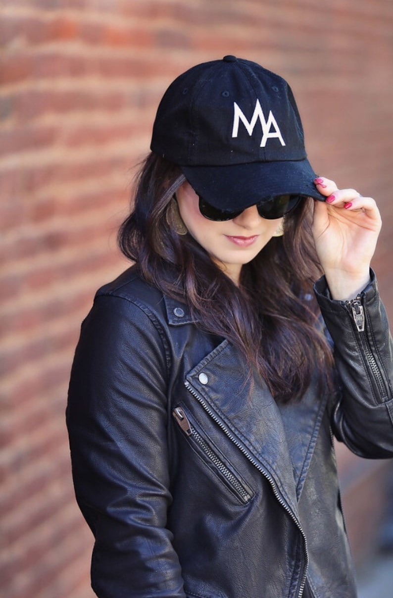 Distressed MA Baseball Hat Mom Hat Mama Hat Mom Baseball - Etsy
