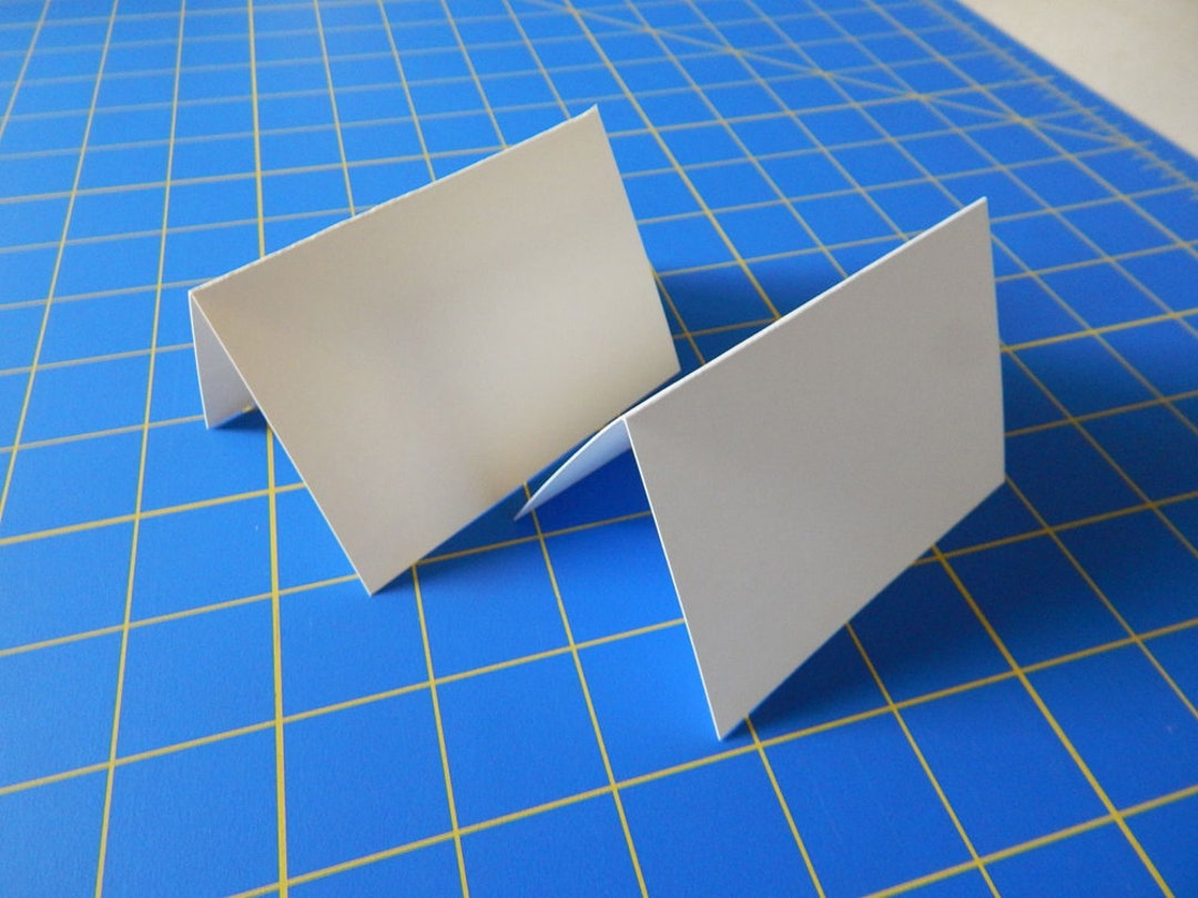 CLEARANCE: Place Cards in White or Cream Folding Place Cards, Escort ...