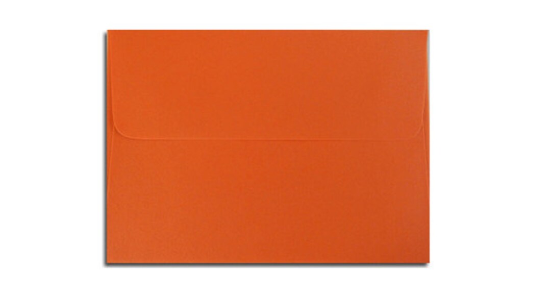 20 Bright Orange Envelopes in A7, A6, A2 Sizes - 60 Lb. Halloween ...