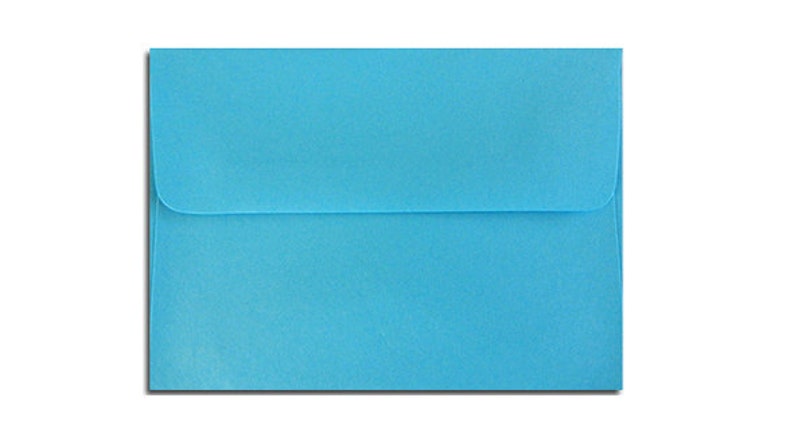 20 Aqua or Turquoise Blue Envelopes in A7, A6, A2 Sizes - 60 Lb. Sky ...