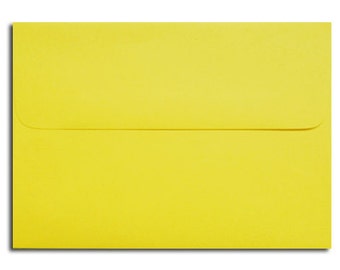 Sorbet Yellow Wedding Envelopes Light Yellow Pointed Flap Envelopes - Etsy