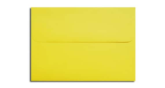 20 Bright Yellow Envelopes in A7 A6 A2 & A1 Sizes | Etsy
