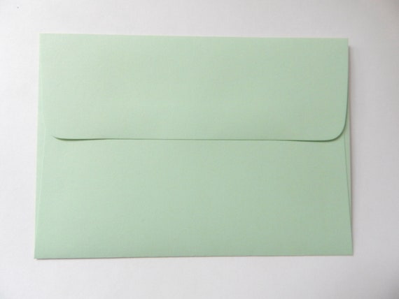 20 Pastel Mint Green Envelopes in A7 A6 A2 & A1 Sizes 60 - Etsy