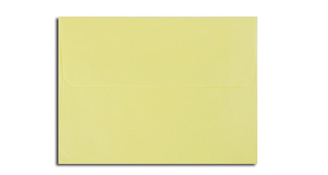 20 Pastel Yellow Envelopes in A7 A6 A2 & A1 Sizes 60 Lb. - Etsy