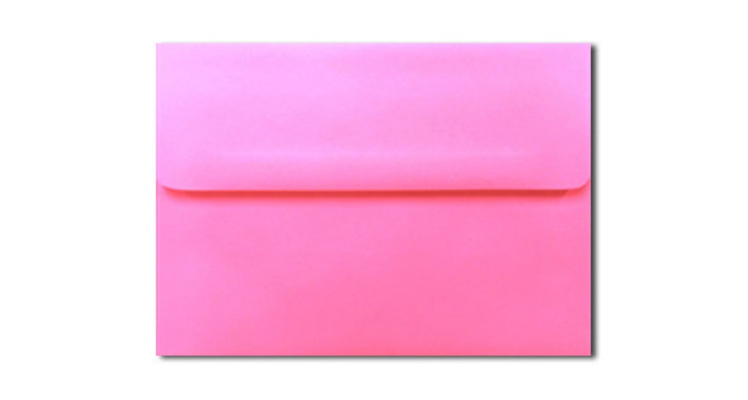 20 Shocking Pink Envelopes in A7, A6, A2 Sizes - 60 Lb. - Etsy