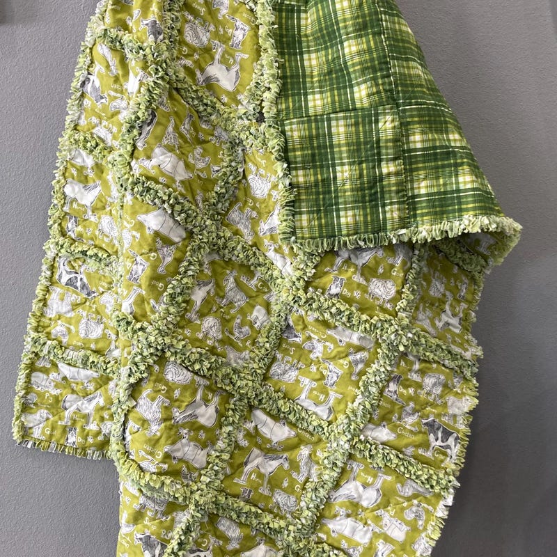 Animal Rag Quilt - Etsy